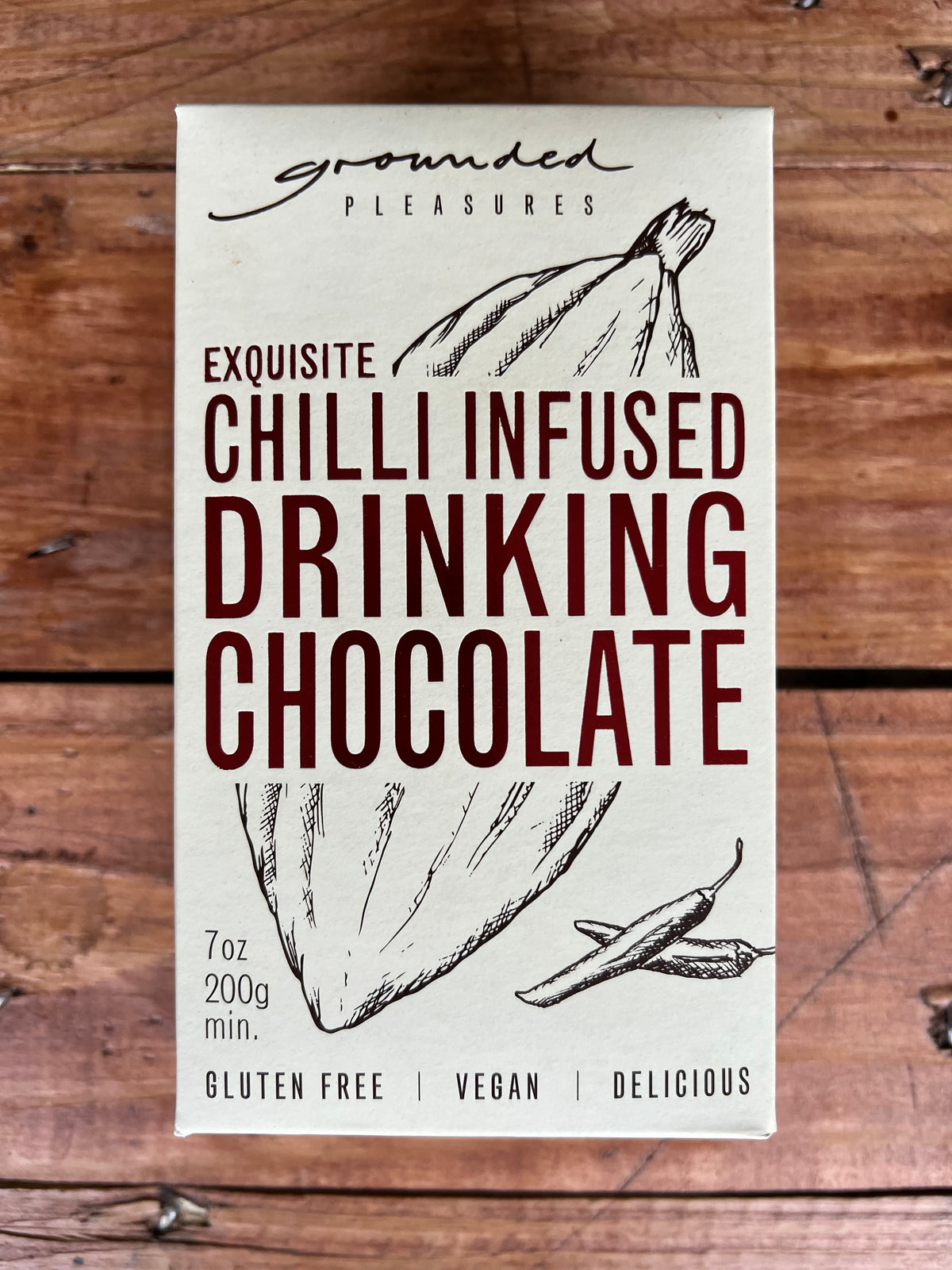Grounded Pleasures Exquisite Chilli Infused Drinking Chocolate | Dark ...